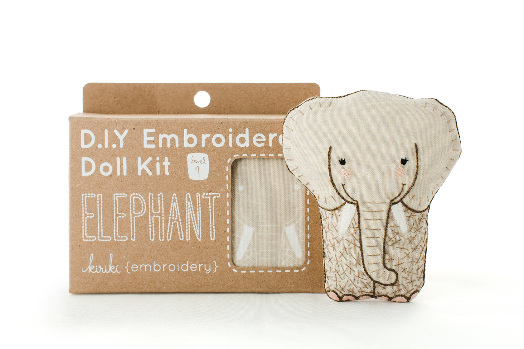 Elephant - Embroidery Kit – Kiriki Press