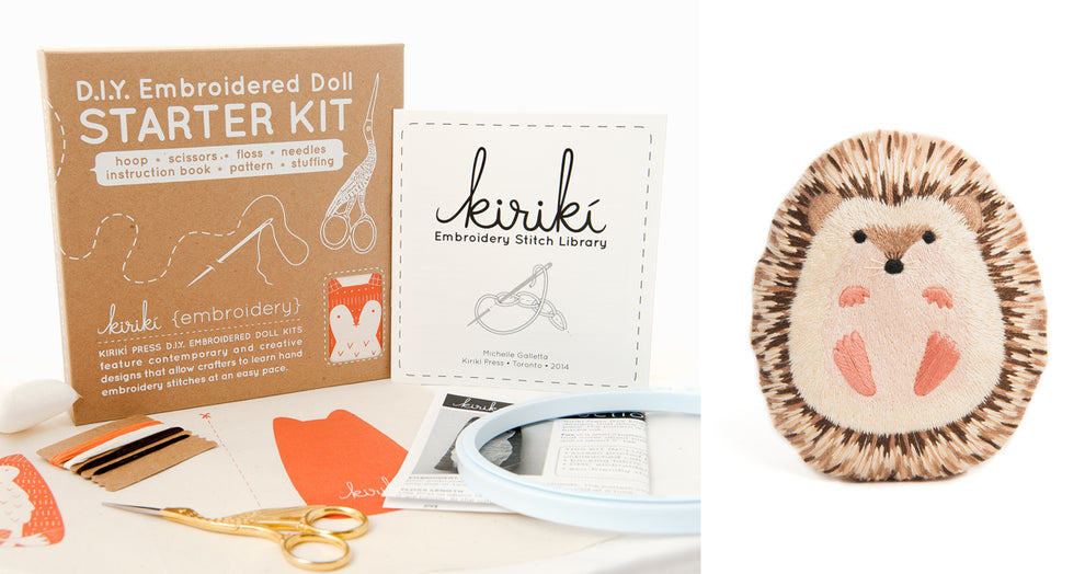 Hedgehog - Embroidery Kit – Kiriki Press